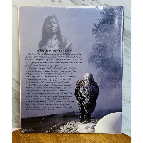 Art | Indian And Buffalo Chief Seattle Poems 1x8 New | Poshmark
